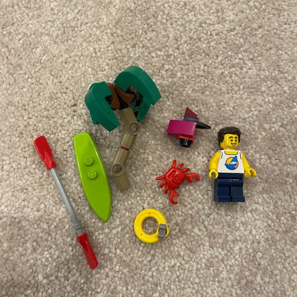 Lego | Toys | Lego Surfer Tropical Beach Vacation Figure Accessories ...